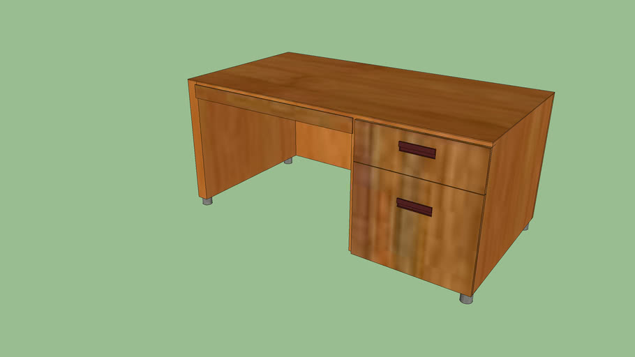 Wooden Study/ Computer Table | 3D Warehouse