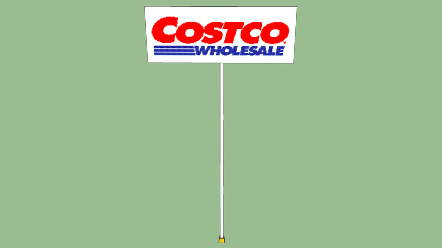 Letreo del Costco wholesale | 3D Warehouse