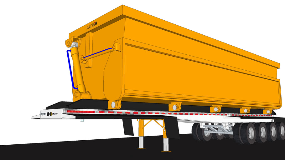 SIDE DUMP TRAILER PATRIA UNITED TRACTOR | 3D Warehouse