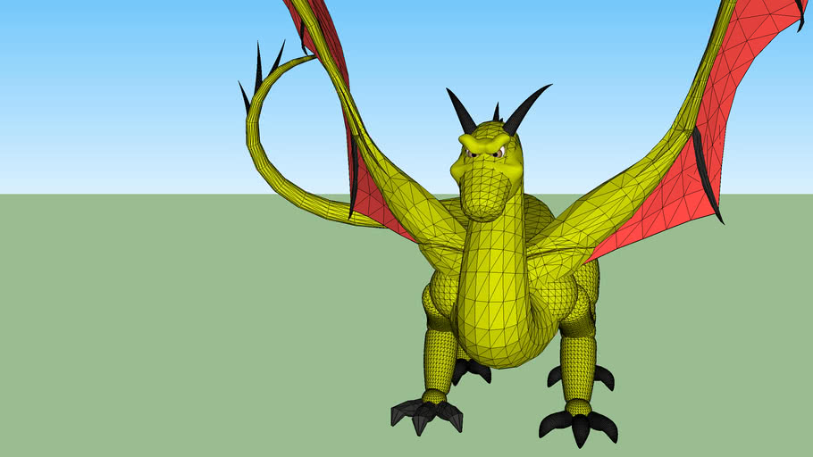 gold dragon | 3D Warehouse