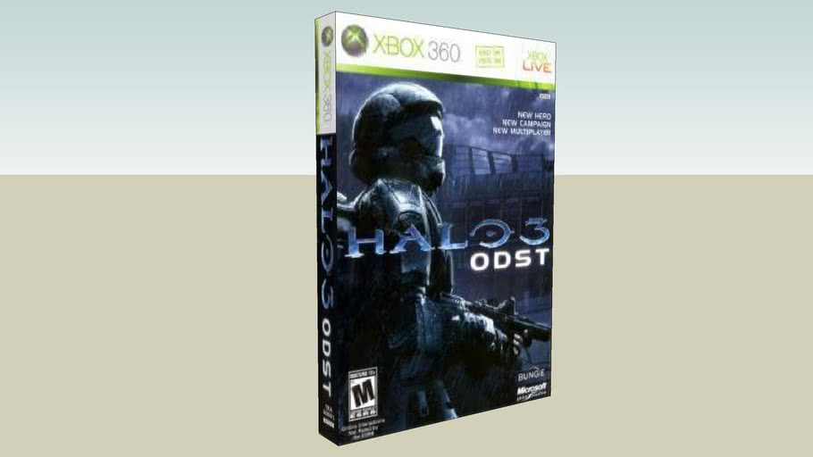 Halo 3 ODST Xbox 360 game case | 3D Warehouse