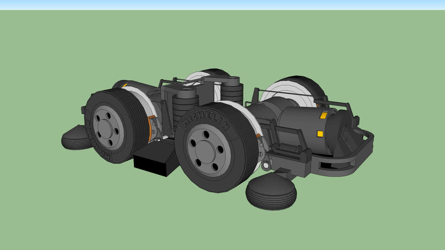 Bogie Neumático, Bogie de métro sur pneumatiques | 3D Warehouse