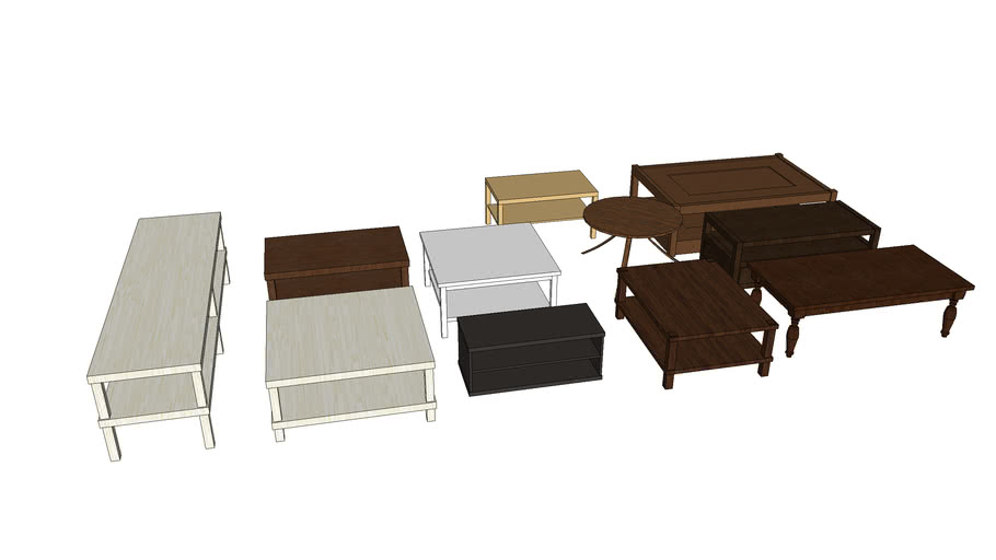 Assorted Coffee Tables | 3D Warehouse