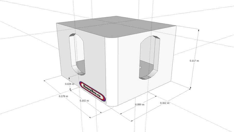Shipping Container - HoneyBox.ca - BOTTOM CORNER FITTING(L) | 3D Warehouse
