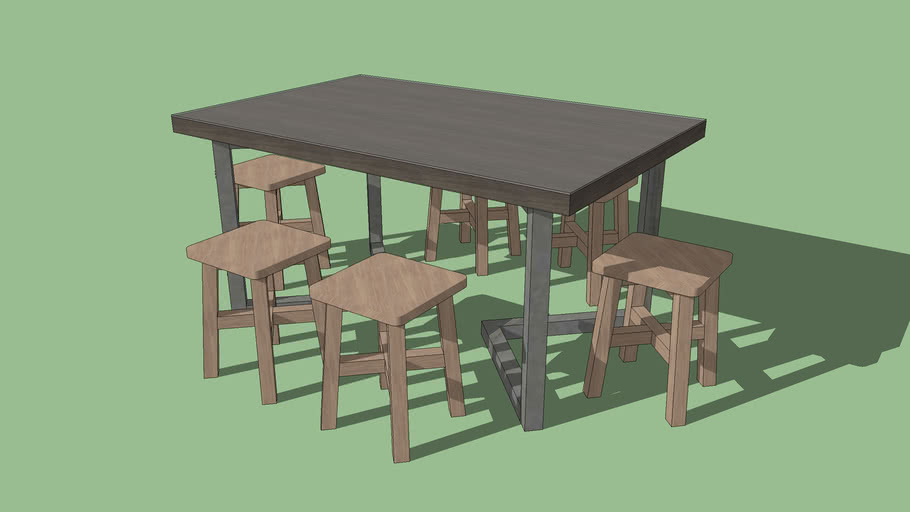 dining table set | 3D Warehouse