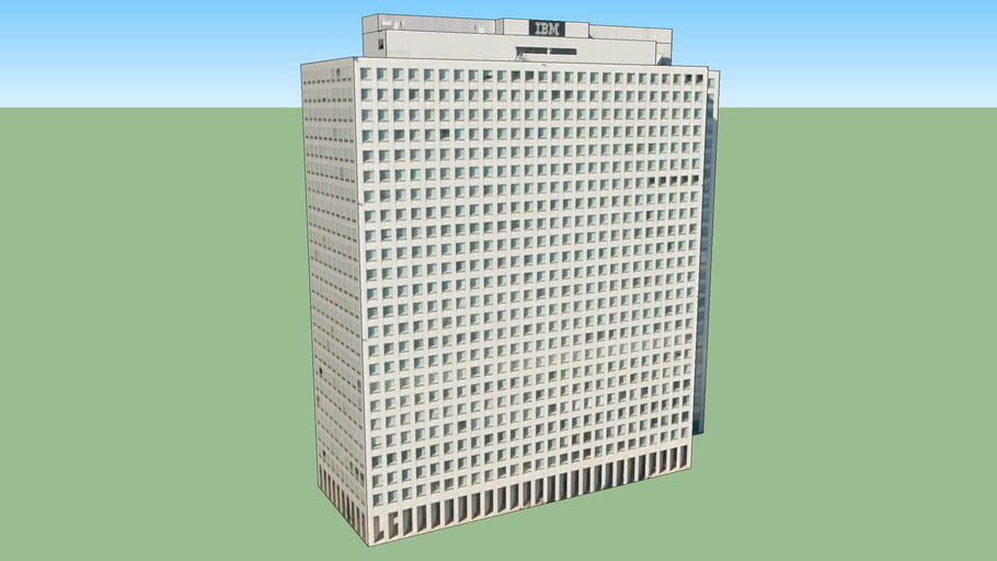 IBM building across Sumida river | 3D Warehouse