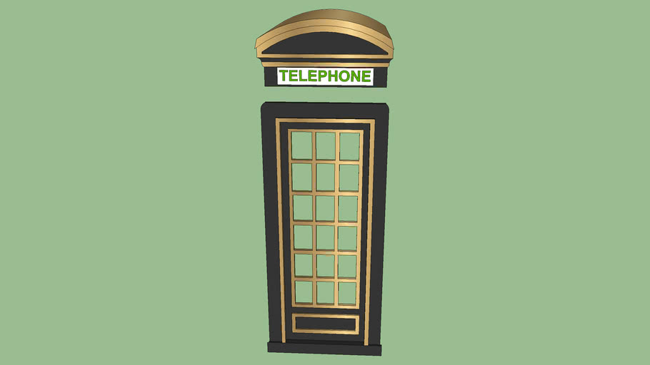 ENGLISH MODERN PHONE BOOTH | 3D Warehouse