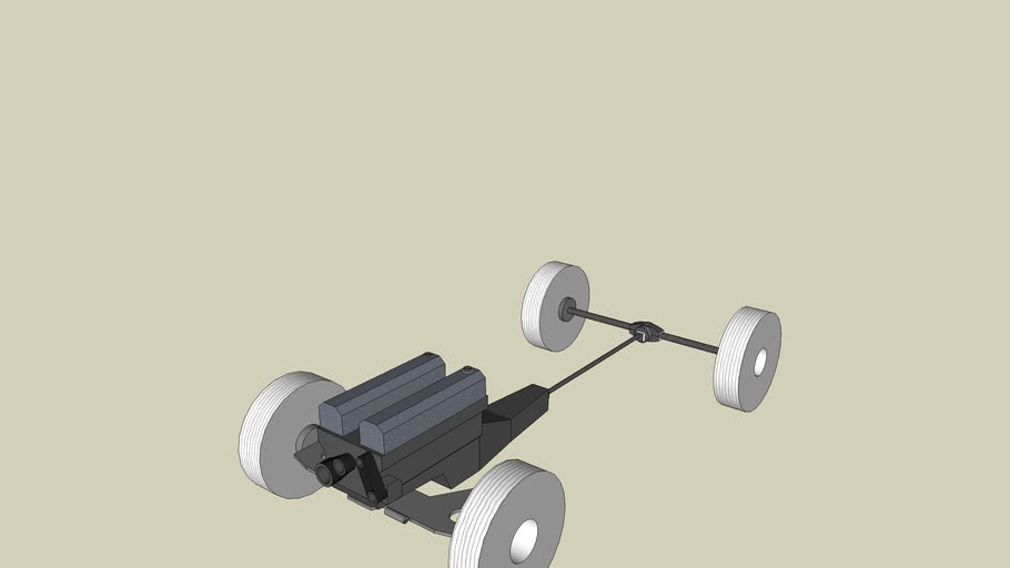 engine axle setup version 2 (its painted) | 3D Warehouse