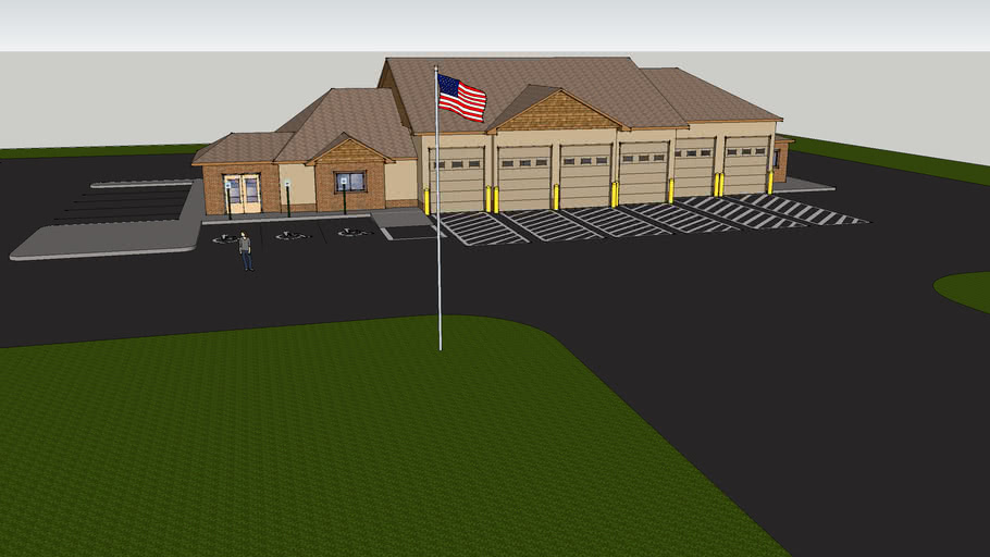 Large Fire Station | 3D Warehouse