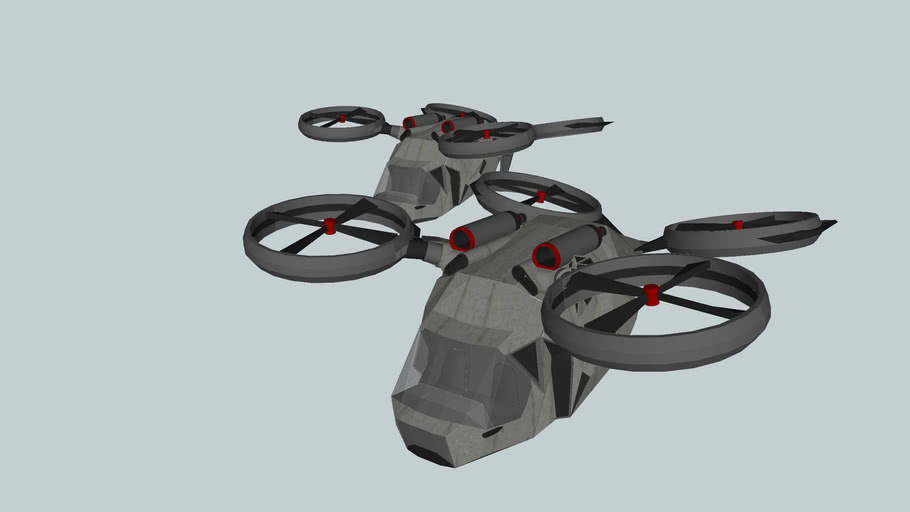 quadcopter army helicopter | 3D Warehouse