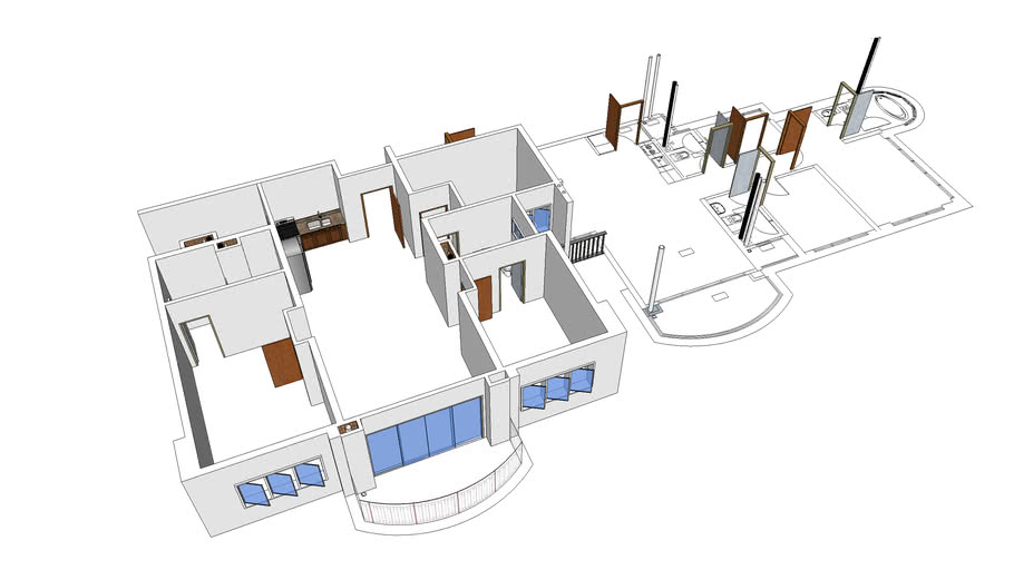 Typical Unit of Service Apartment | 3D Warehouse