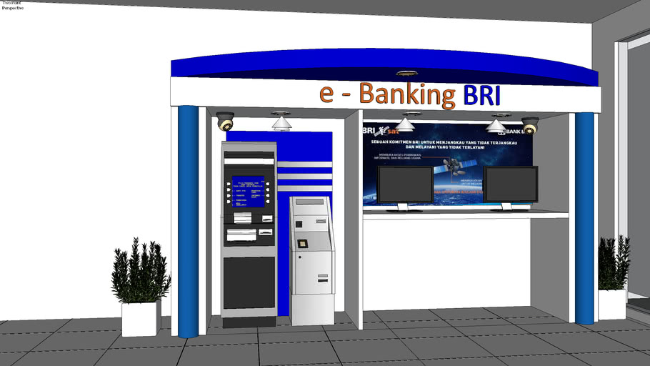MESIN ATM BRI | 3D Warehouse