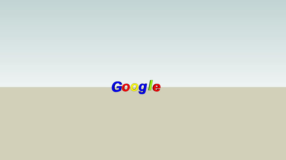 Google Logo | 3D Warehouse