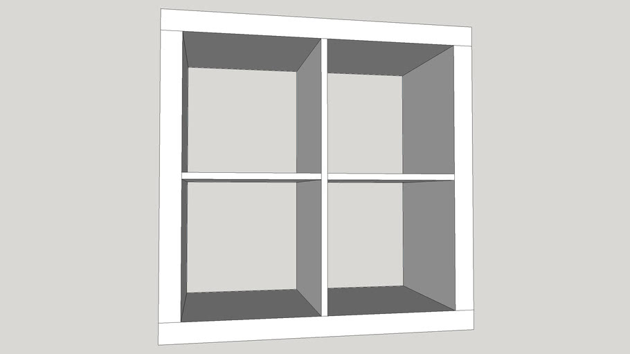 Expedit/Kallax 2x2 Shelf Unit | 3D Warehouse