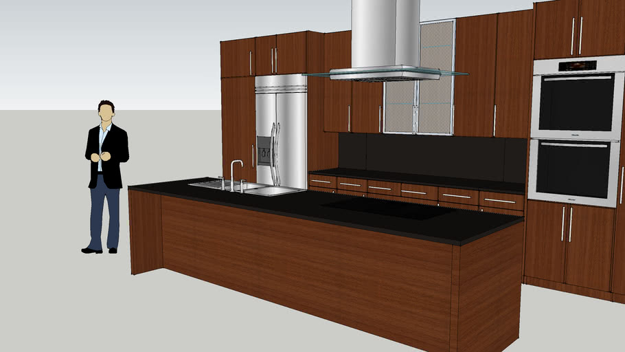 Linear Modern Kitchen | 3D Warehouse