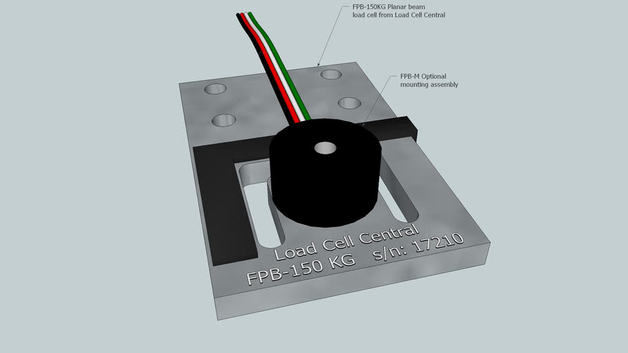 Load cell planar beam | 3D Warehouse