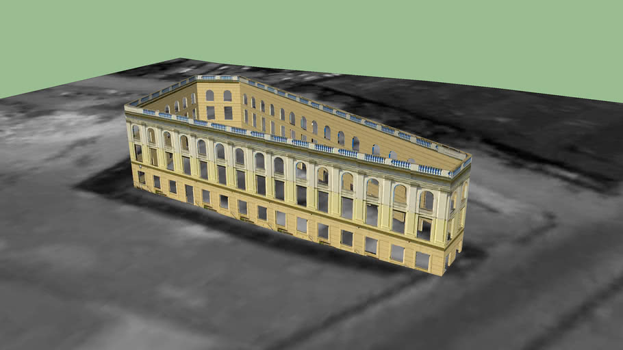 Ruins of the Compania Maritima Buidling (Shamrock Hotel) | 3D Warehouse