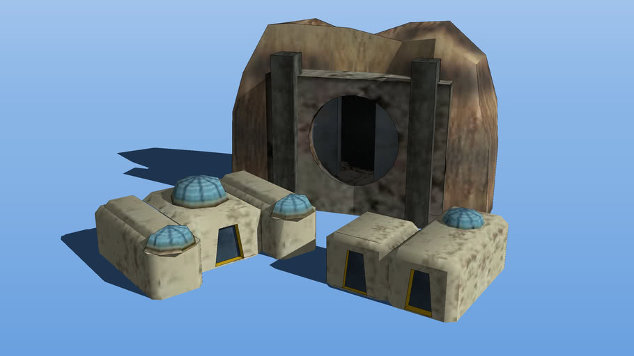Fallout II Vault City (low poly) | 3D Warehouse