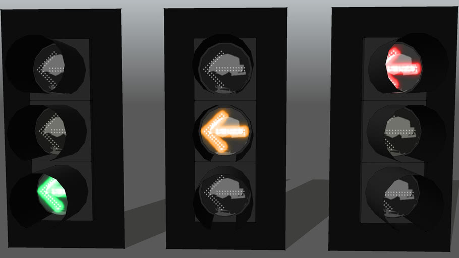 LED 8 inch left turn signals | 3D Warehouse