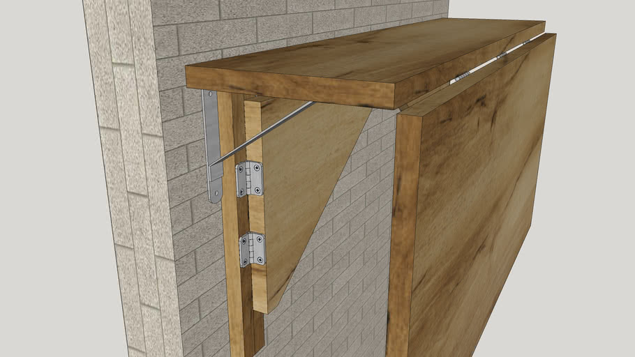 Repisa plegable / Folding Shelf | 3D Warehouse