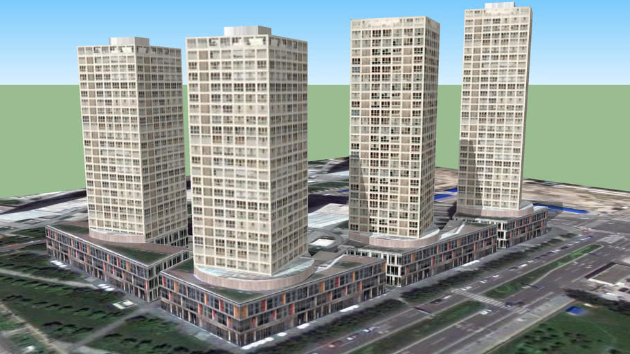 建外SOHO 西区 | 3D Warehouse