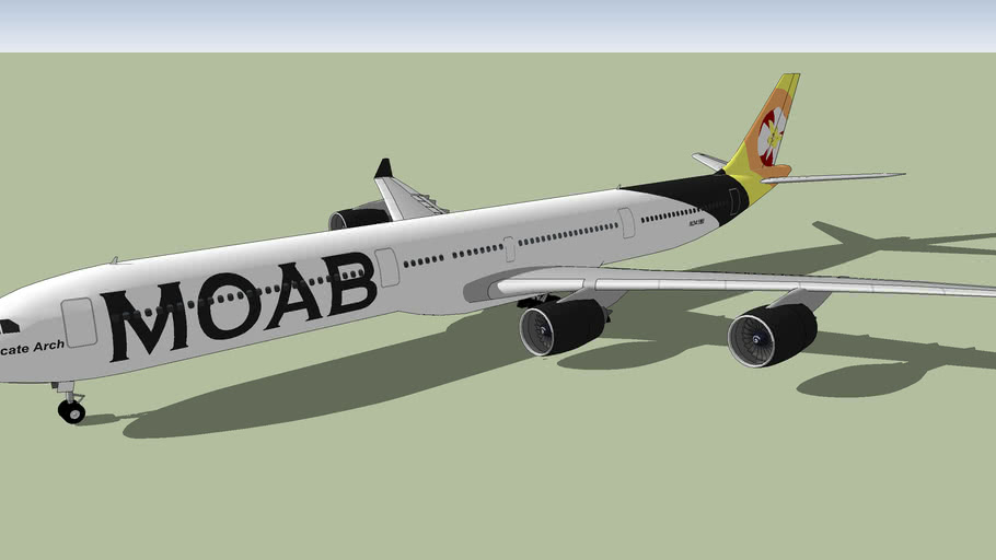 Moab International Airbus A340-642 (2014) FICTIONAL] | 3D Warehouse