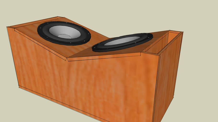 Subwoofer Box with inclination | 3D Warehouse