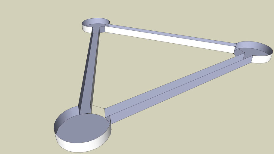 jeff's triangle house - changes to foundation system | 3D Warehouse