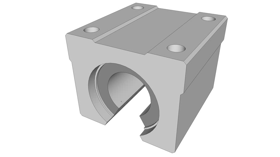 CNC linear bearing SBR20uu bearing block | 3D Warehouse