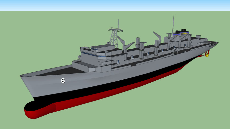 (WIP) T-AOR-6 Supply-class fast combat support ship | 3D Warehouse