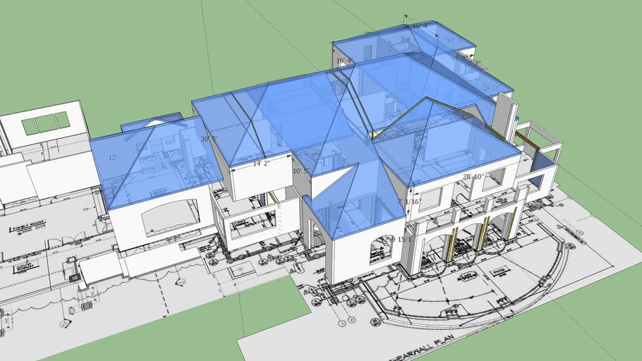 First with RoofPlanes and Partial truss | 3D Warehouse