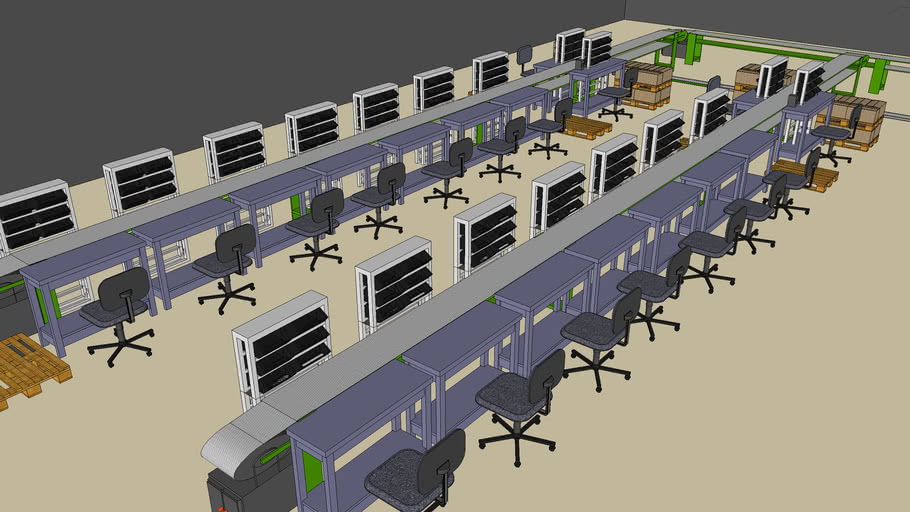 Linha de Produção | 3D Warehouse
