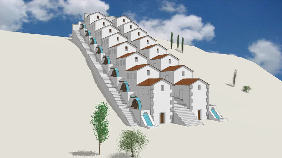 Moinho D'Água Romano - Barbegal - França (Barbegal Roman Watermill ...