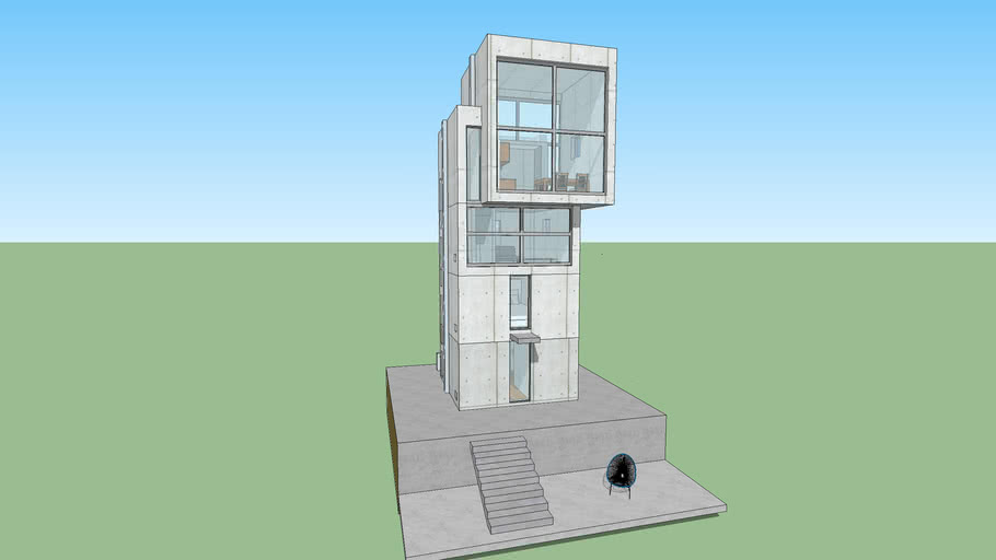 4x4 house Tadao Ando | 3D Warehouse