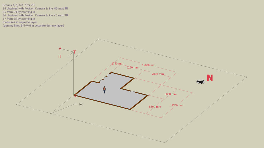 Rotated topview for 2D | 3D Warehouse