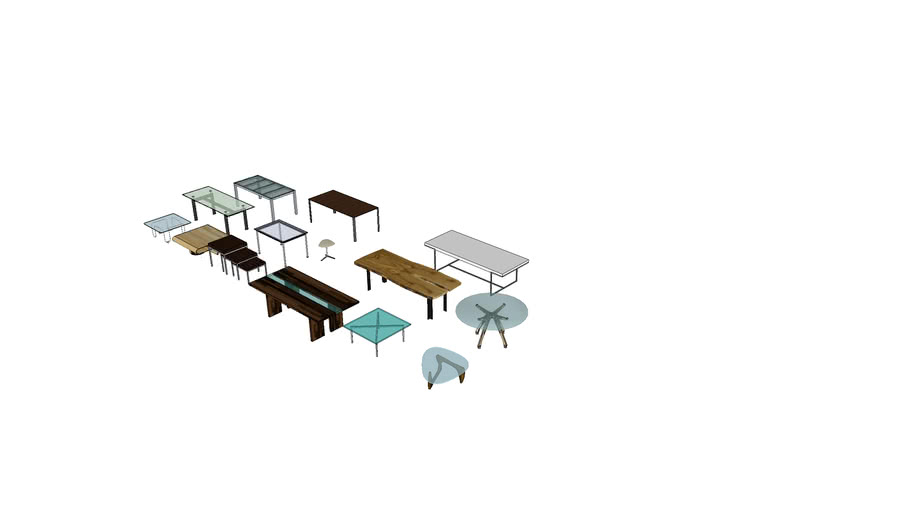 Tables design SELECTION | 3D Warehouse