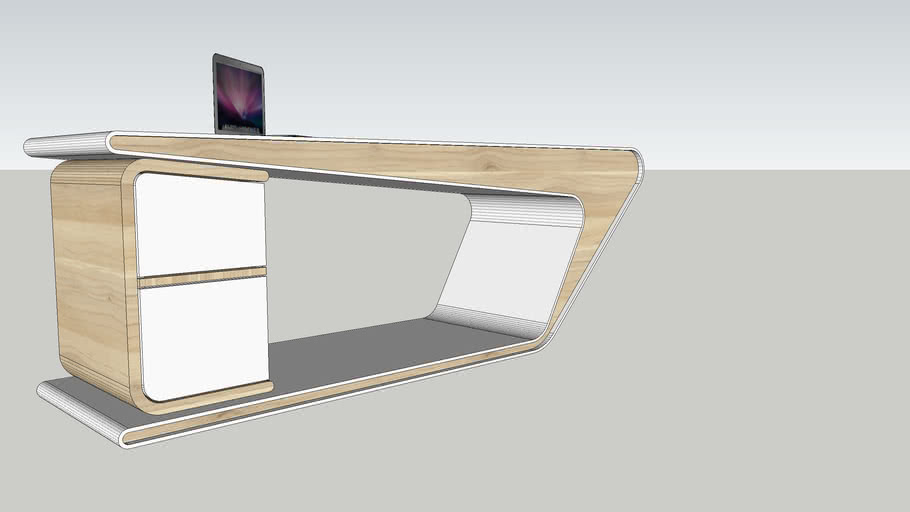 OFFICE TABLE-FUTURISTIC DESIGN | 3D Warehouse