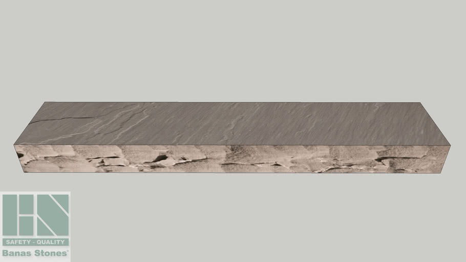 Banas Stones Natural 6' Steps/Risers - 16' x 84' - Banas Slate Grey ...