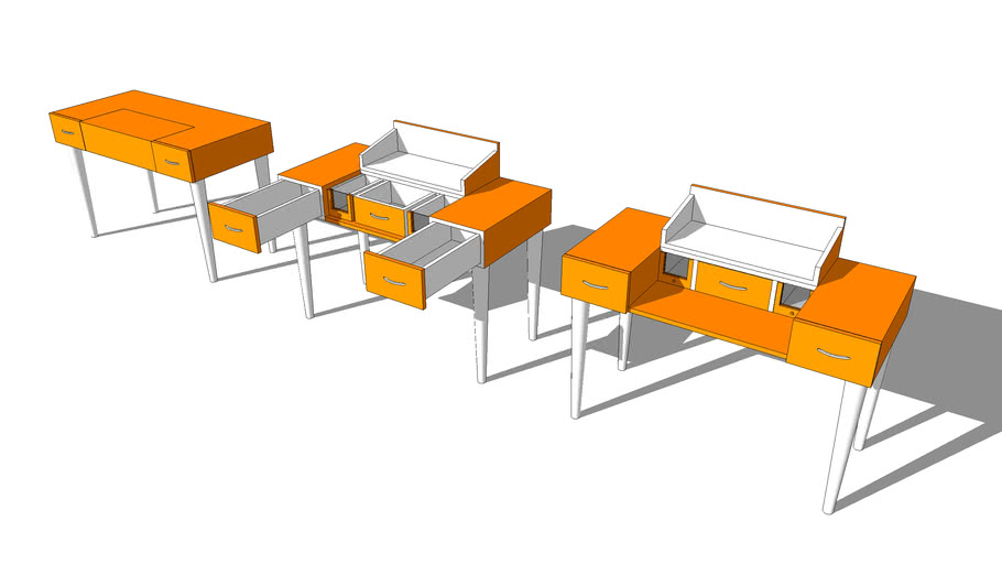 Study Desk | 3D Warehouse