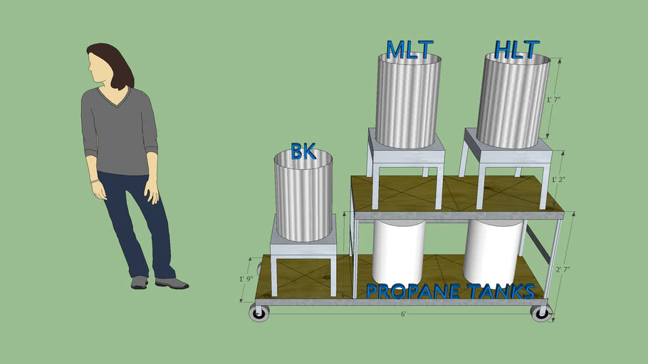 All-Grain Brewing Setup | 3D Warehouse