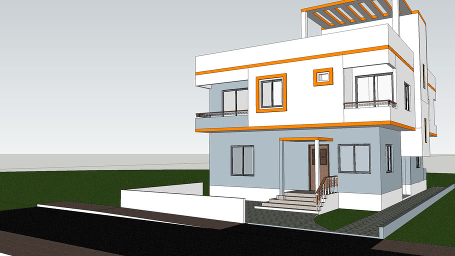 2 Story Residential Building | 3D Warehouse