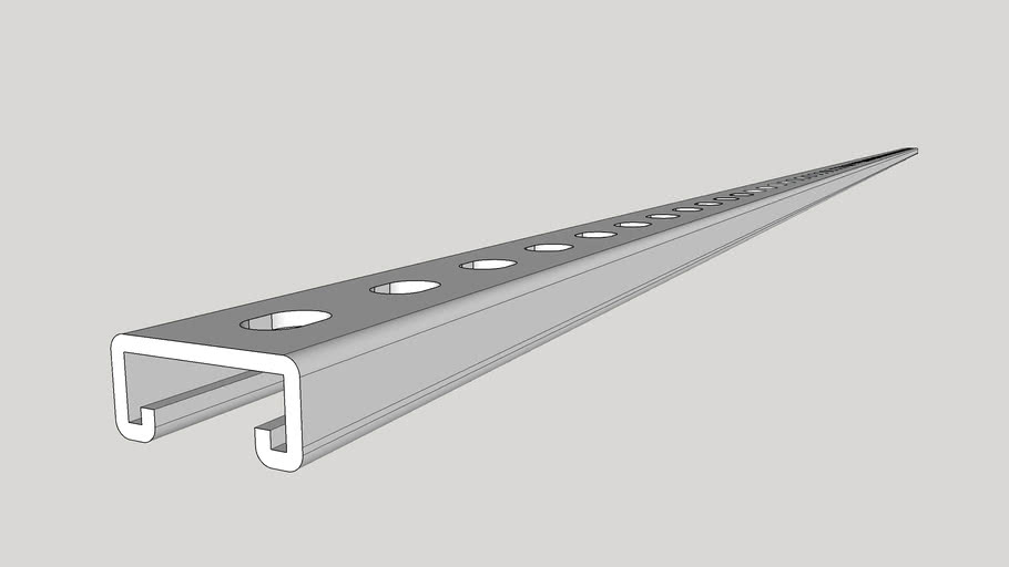 Shallow Uni-strut 'superstrut', 'kidnorf'] | 3D Warehouse