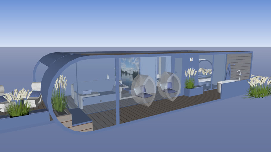 WOONBOOT, HOUSEBOAT, WATERHOUSE | 3D Warehouse