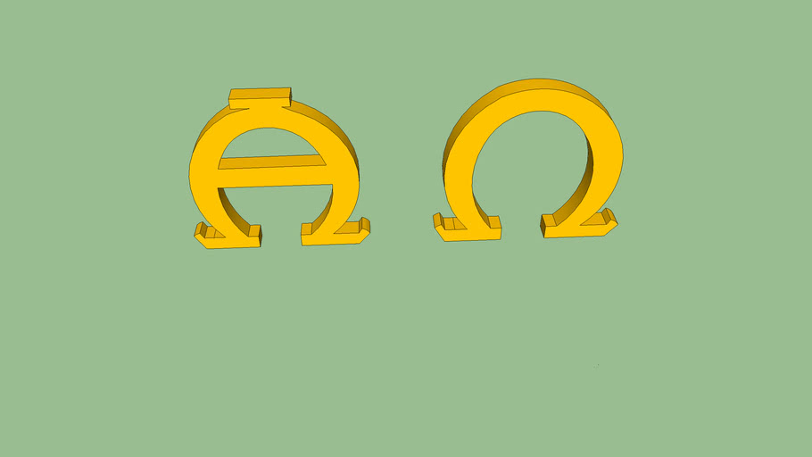 Alpha Omega Symbol | 3D Warehouse