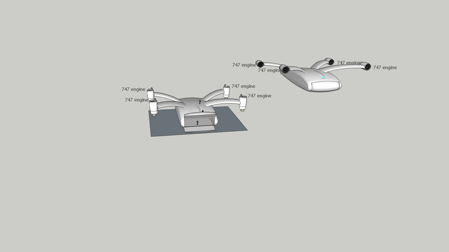 Quad Jet Plane | 3D Warehouse