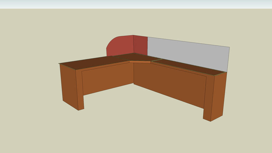Office Corner Table | 3D Warehouse