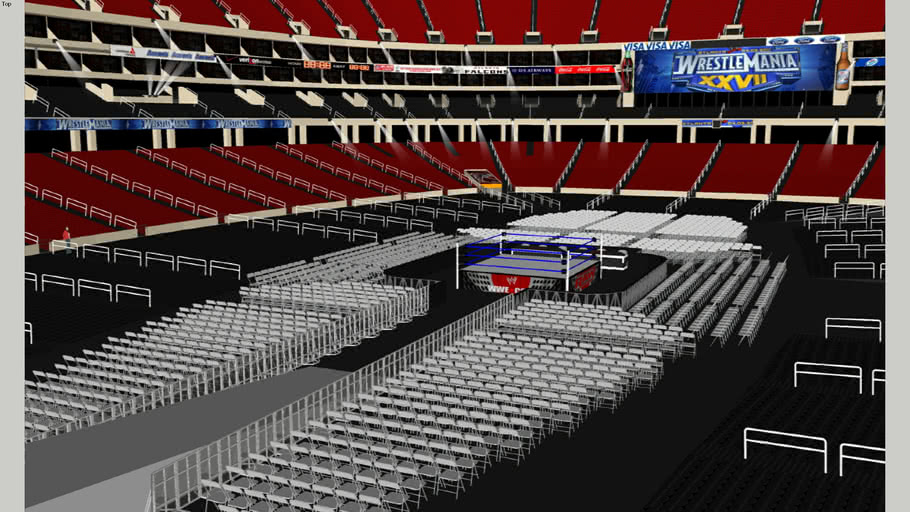 WWE WrestleMania XXVII Arena Model | 3D Warehouse