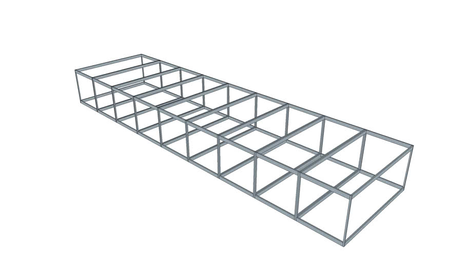 steel frame units x9 | 3D Warehouse