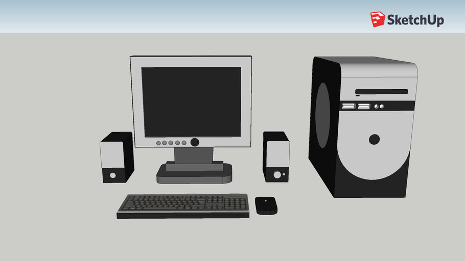 desktop pc | 3D Warehouse