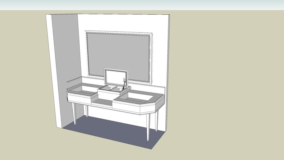 vanity counter | 3D Warehouse